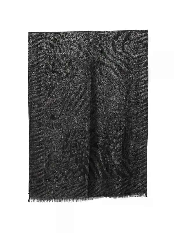 Liu Jo Animal-print Scarf - Black