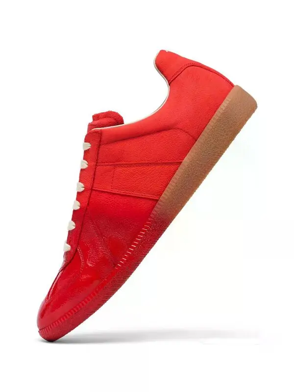 MAISON MARGIELA Replica Leather Sneakers - Red