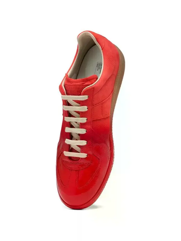 MAISON MARGIELA Replica Leather Sneakers - Red
