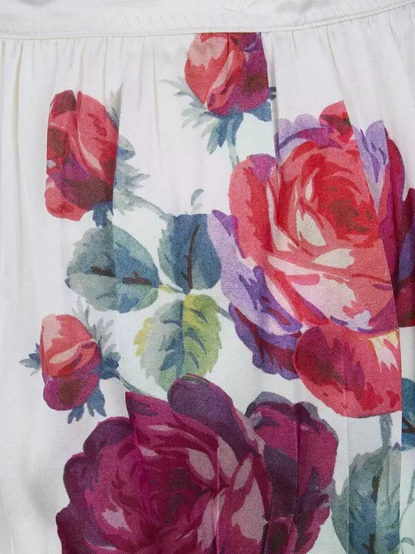 N°21 Floral-print Shorts - White