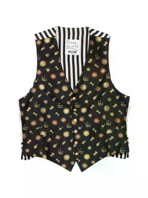 Moschino 2000s Striped Vest