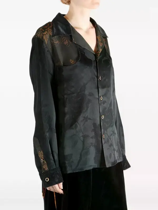 COMMUNS Floral-jacquard Shirt