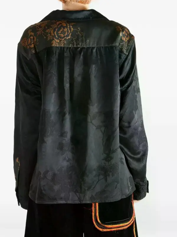 COMMUNS Floral-jacquard Shirt