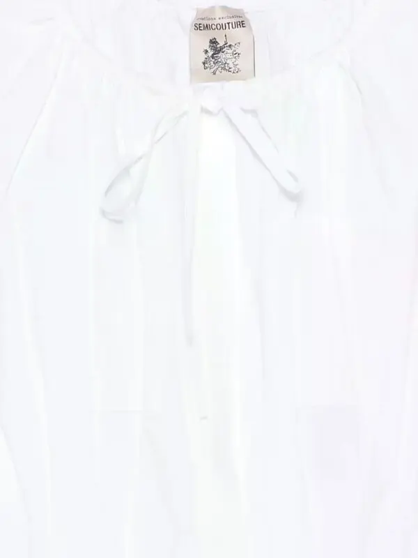 SEMICOUTURE Ricarda Tie-neck Mini Dress