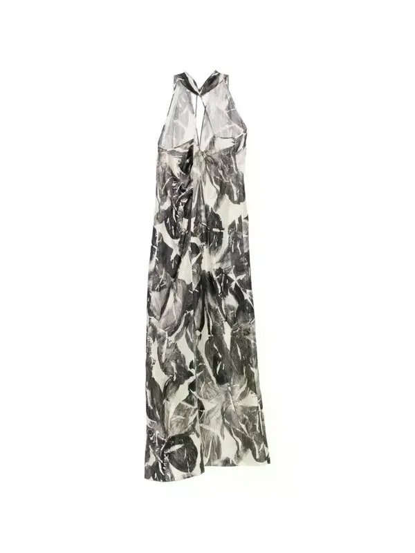 ALYSI V-neck Printed Maxi Dress