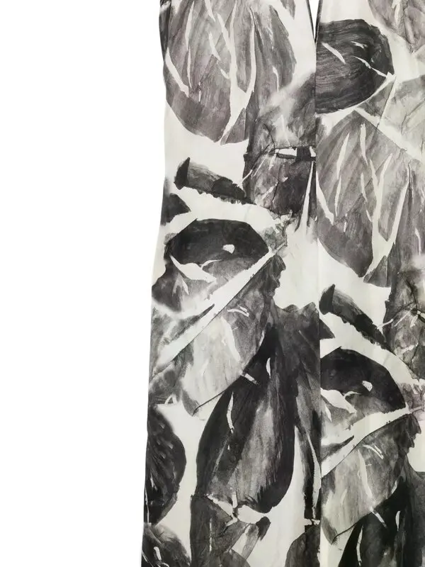 ALYSI V-neck Printed Maxi Dress