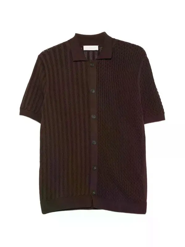 LUIGI GENTILE Textured Short-sleeve Shirt