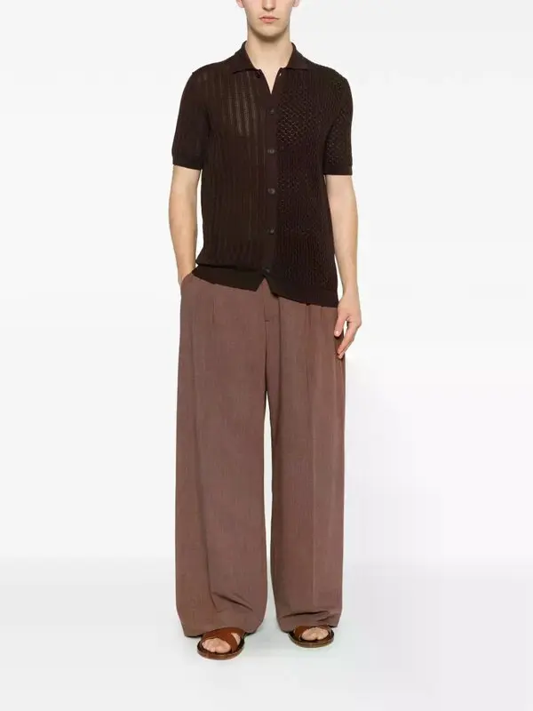 LUIGI GENTILE Textured Short-sleeve Shirt