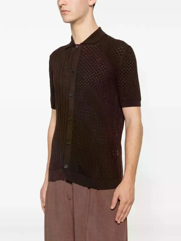 LUIGI GENTILE Textured Short-sleeve Shirt