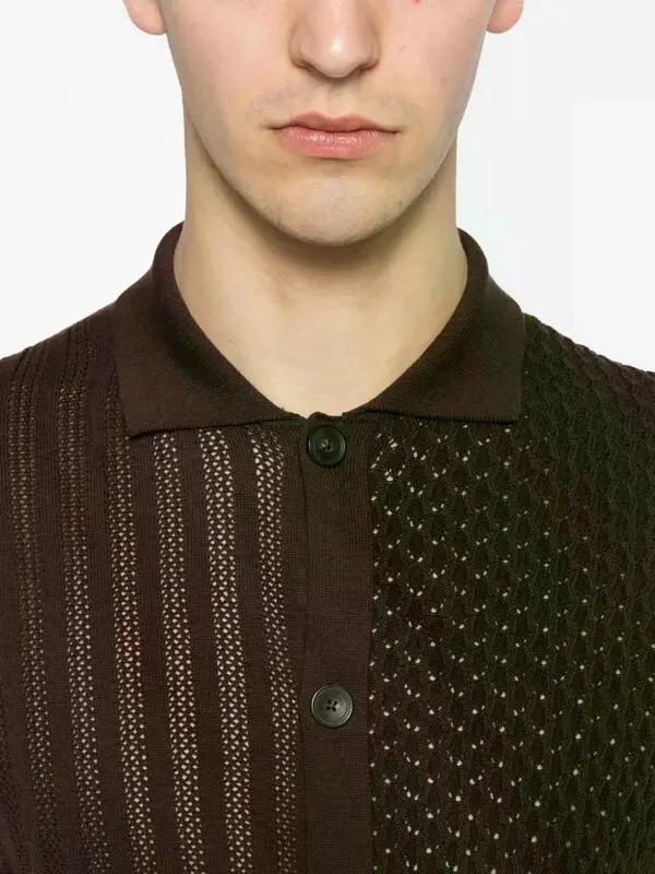 LUIGI GENTILE Textured Short-sleeve Shirt