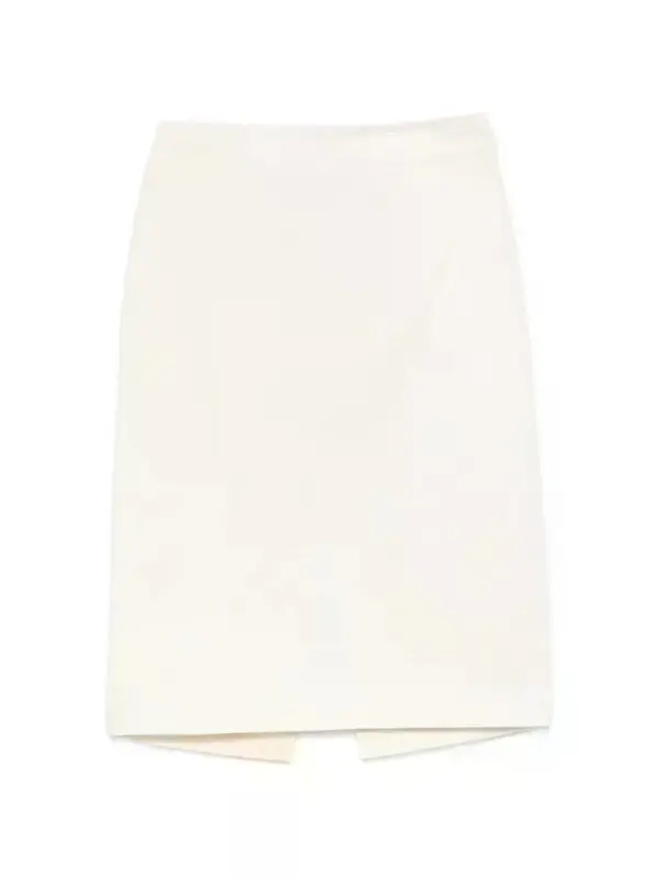THE M.. Slit Midi Skirt - Neutrals