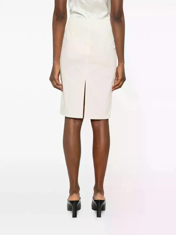 THE M.. Slit Midi Skirt - Neutrals