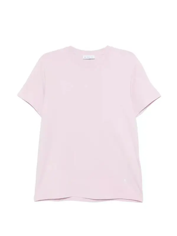 MANUEL RITZ Logo-embroidered T-shirt - Pink
