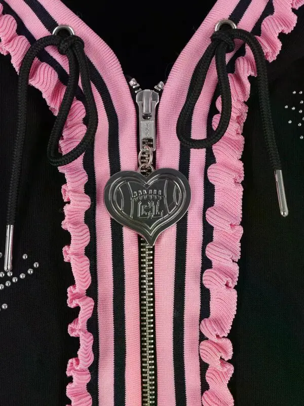 CHOPOVA LOWENA Appliqué-detail Zip-up Hoodie