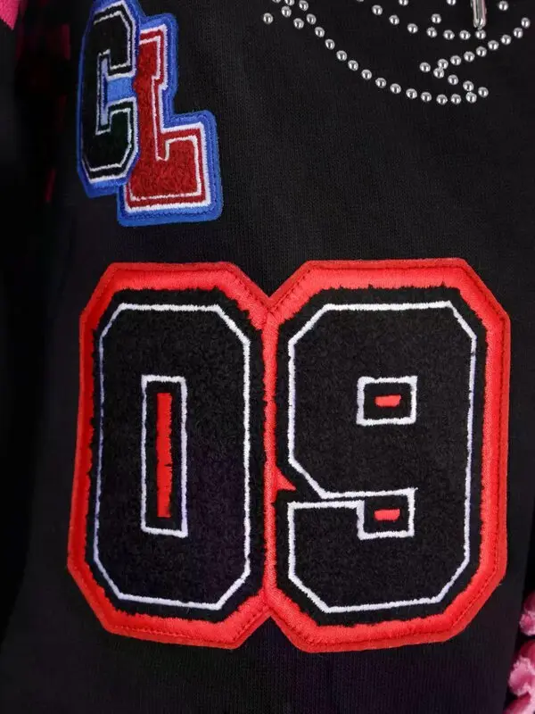 CHOPOVA LOWENA Appliqué-detail Zip-up Hoodie