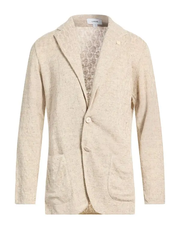 LARDINI Linen Single-breasted Blazer