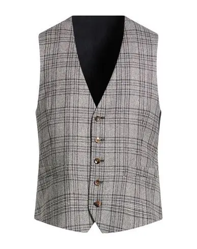 LARDINI Tailored Silk And Wool Vest - Blue