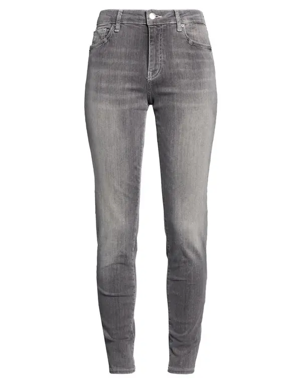 Armani Exchange Cotton-blend Jeans With Leather Trims