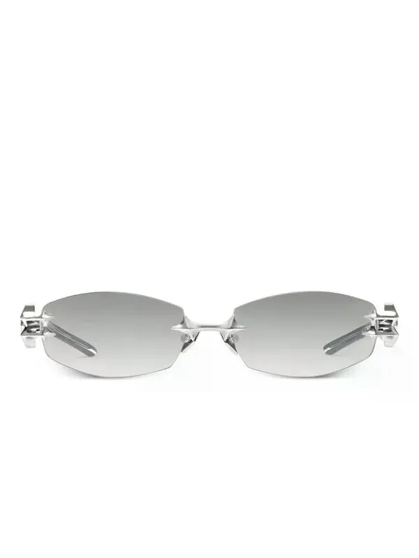 GENTLE MONSTER Manifesto 02 Star-embellished Sunglasses - Silver