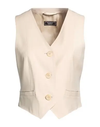 Peserico Tailored Vest Size Virgin Wool, Viscose, Elastane - Beige
