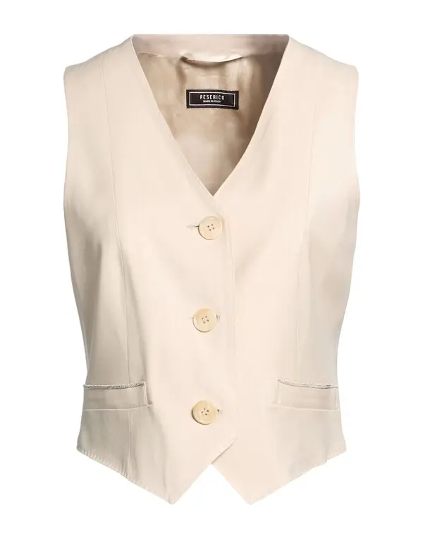 Peserico Tailored Vest In Virgin Wool Blend