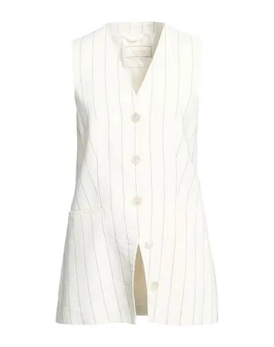 Peserico Striped Buttoned Vest - Ivory