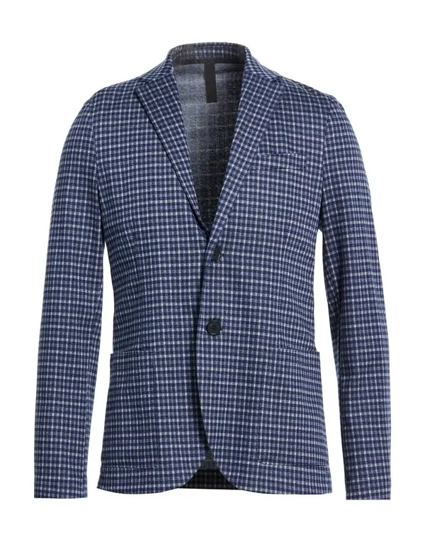Harris Wharf London Checked Flannel Single-breasted Blazer