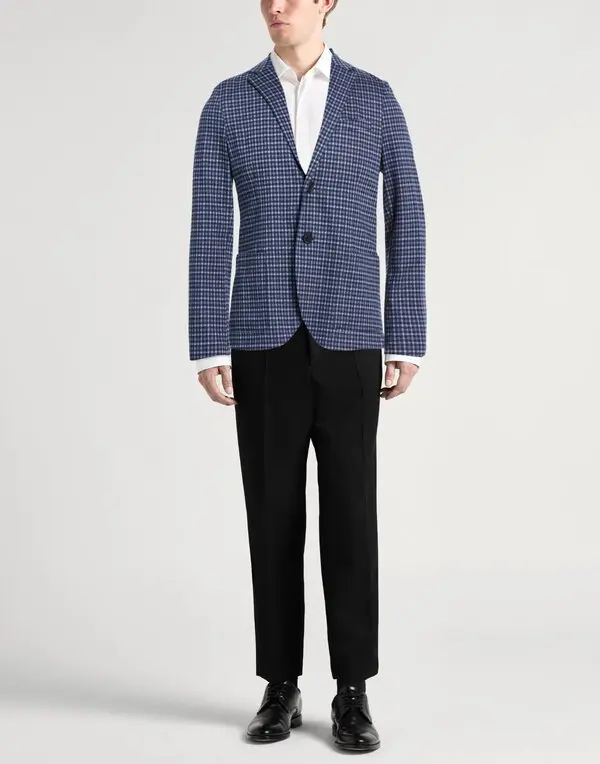 Harris Wharf London Checked Flannel Single-breasted Blazer