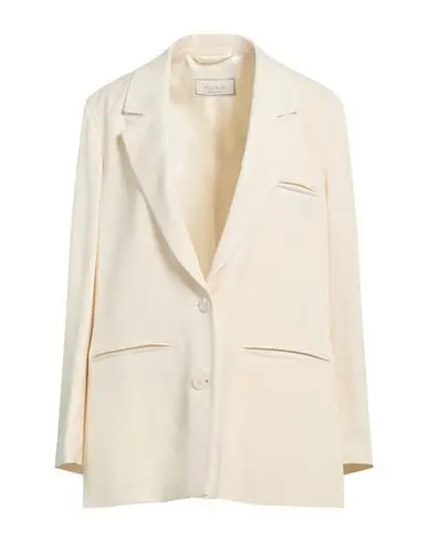 Peserico Blazer Cream Size Viscose, Elastane - White