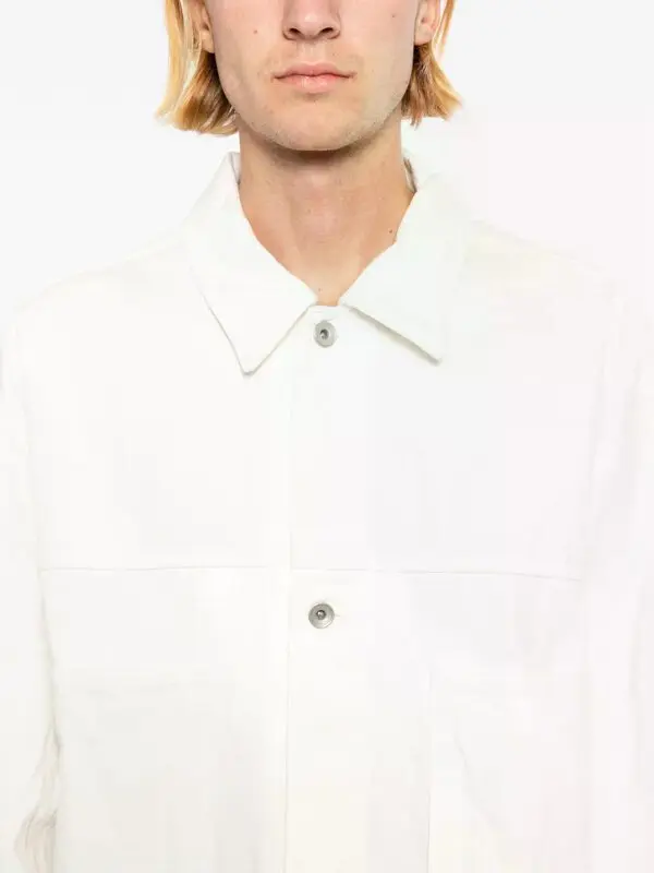 Studio Nicholson Button-up Denim Jacket - White
