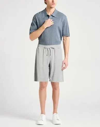LARDINI Viscose Jersey Athletic Shorts - Grey