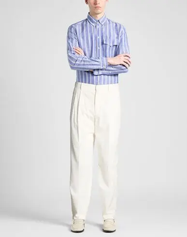 LARDINI Tailored Straight Leg Pants - Ivory