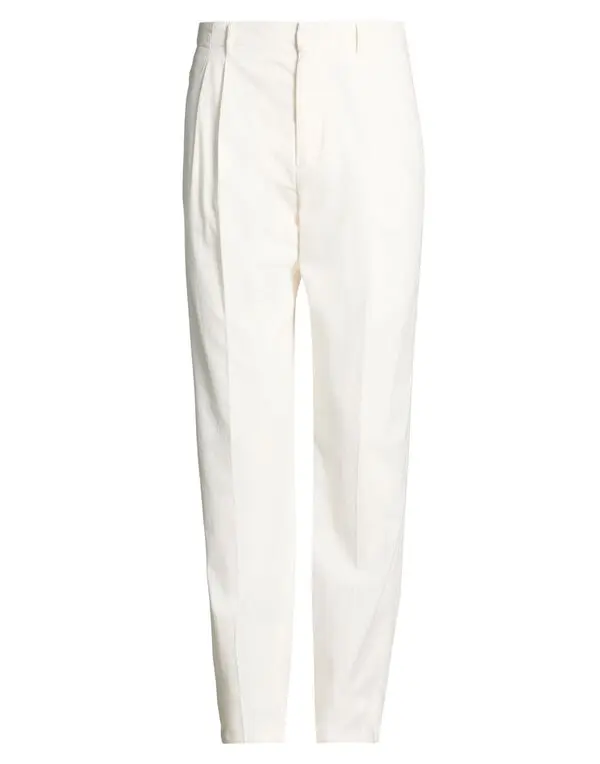 LARDINI Tailored Straight Leg Pants - Ivory