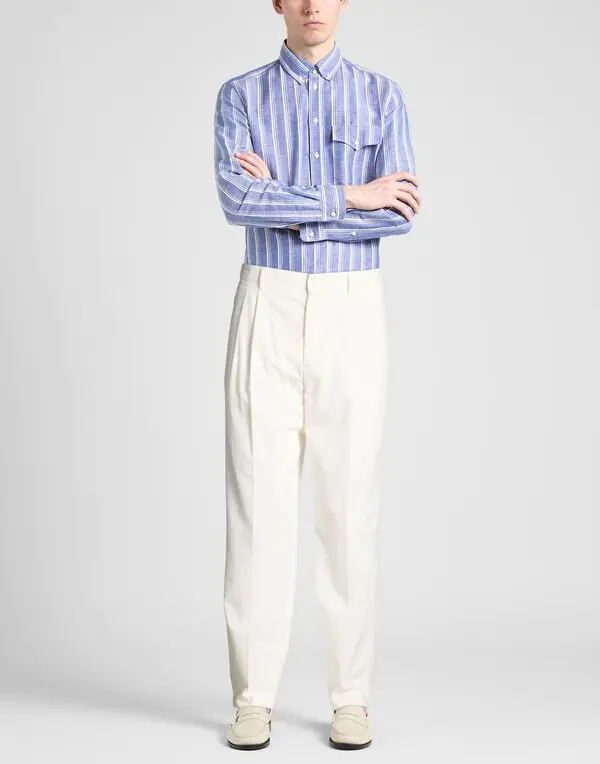 LARDINI Tailored Straight Leg Pants - Ivory