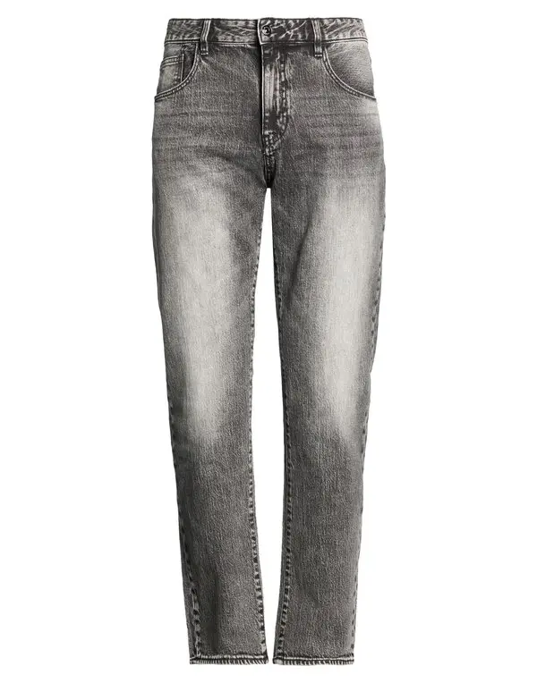 Armani Exchange Straight-leg Jeans With Logo - Black