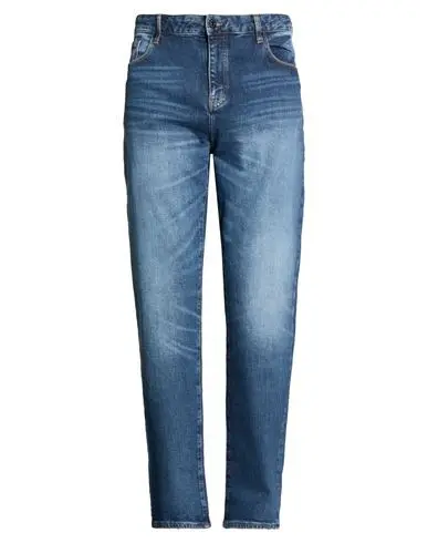 Armani Exchange Straight-leg Jeans With Brand Logo