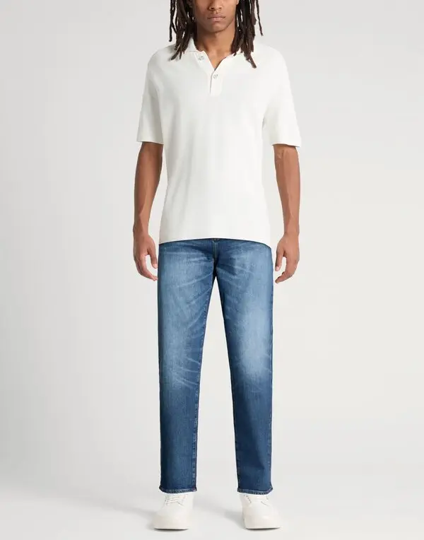 Armani Exchange Straight-leg Jeans With Brand Logo