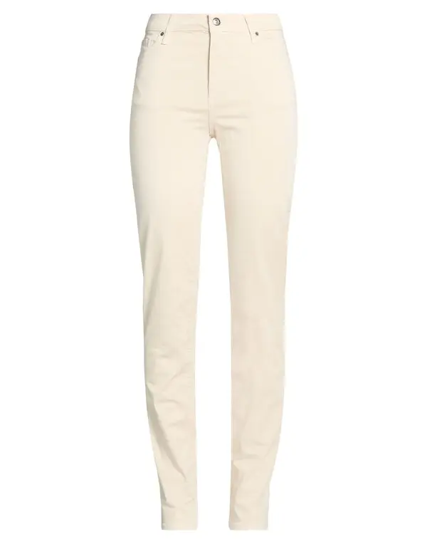 Armani Exchange Straight Leg Cotton Twill Pants - Beige