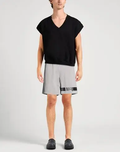 Alexander McQueen Cotton Terry Athletic Shorts With Logo