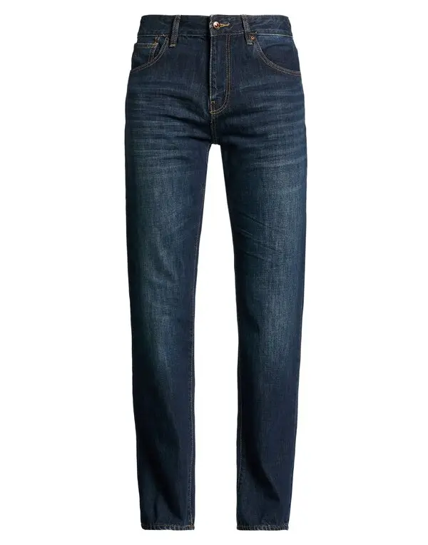 Armani Exchange Tapered Fit Faded Dark Wash Denim Jeans