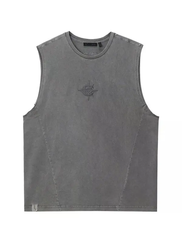 FIVE CM Embroidered Sleeveless T-shirt
