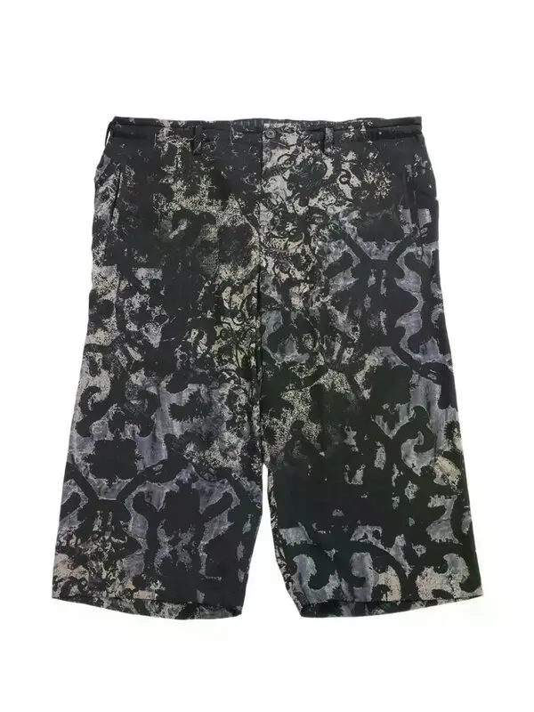 Yohji Yamamoto Patterned Cropped Trousers