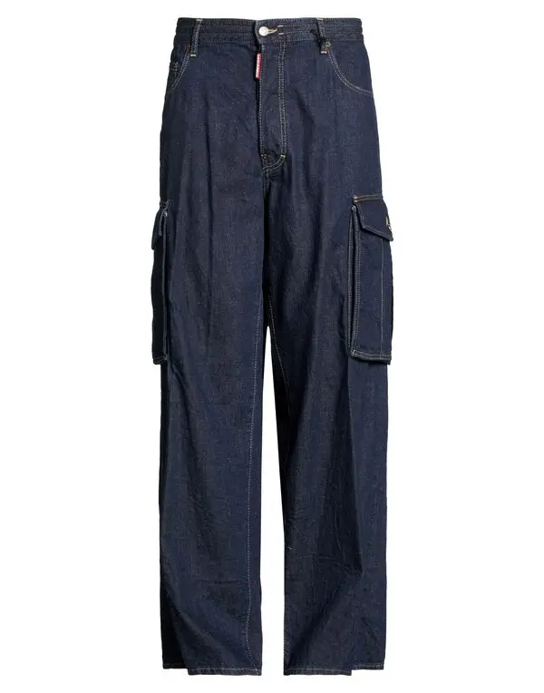 Dsquared2 Cotton And Hemp Cargo Jeans