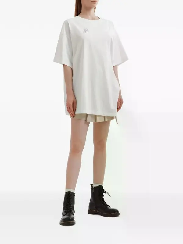 MUSIUM DIV. Graphic T-shirt With Tie Detail - White
