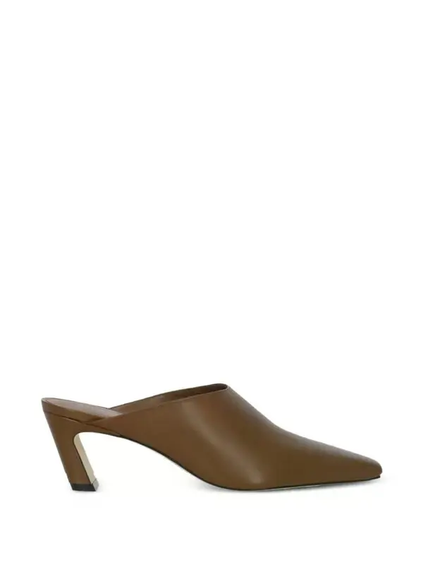 STUART WEITZMAN Stassi Pointed-toe Mules - Brown