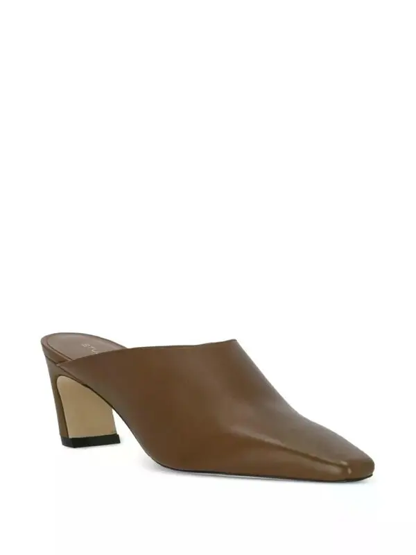 STUART WEITZMAN Stassi Pointed-toe Mules - Brown