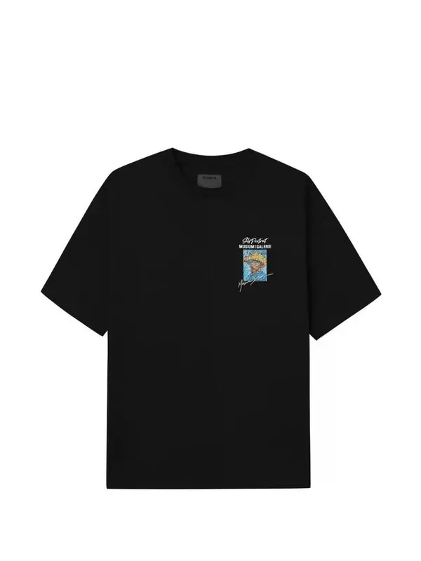 MUSIUM DIV. Print-detail Round-neck T-shirt - Black