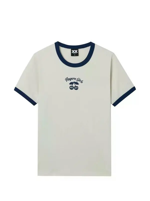 FINGERCROXX Crewneck Cotton T-shirt - Neutrals