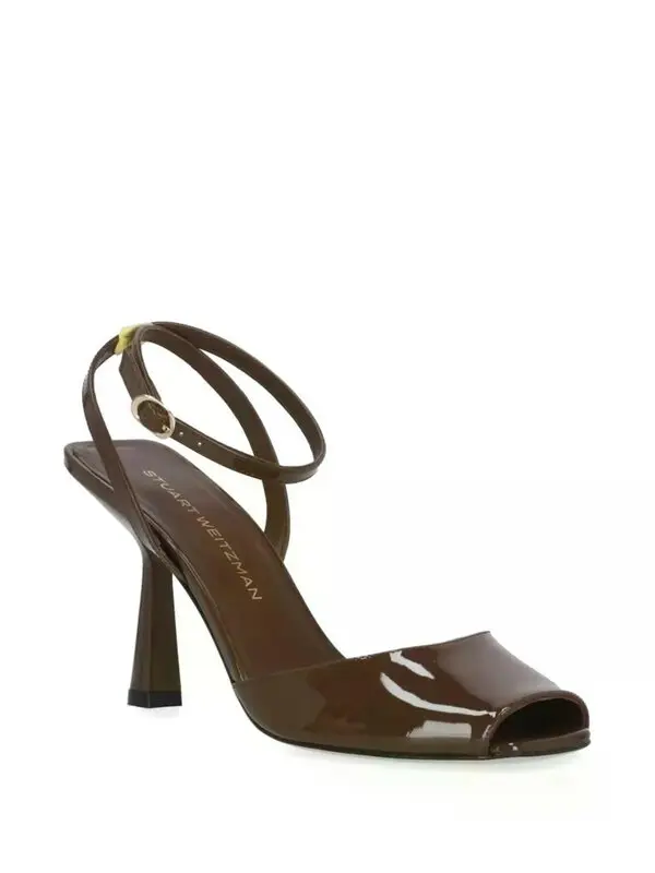 STUART WEITZMAN Val Ankle-strap Heeled Pumps - Brown