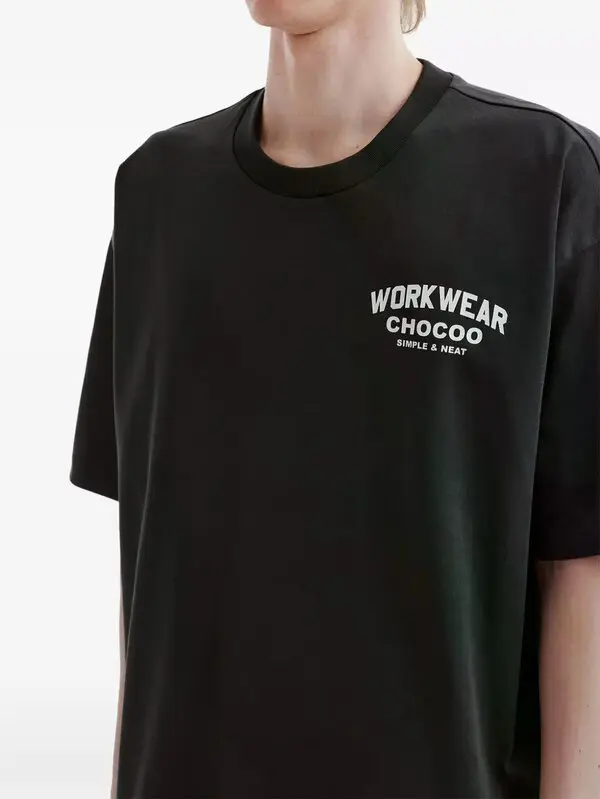CHOCOOLATE Logo-print T-shirt - Black